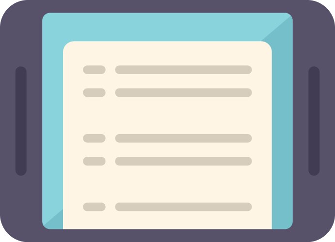 Online task icon simple test project Royalty Free Vector