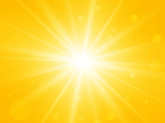 Sun rays and dust summer beach background Vector Image