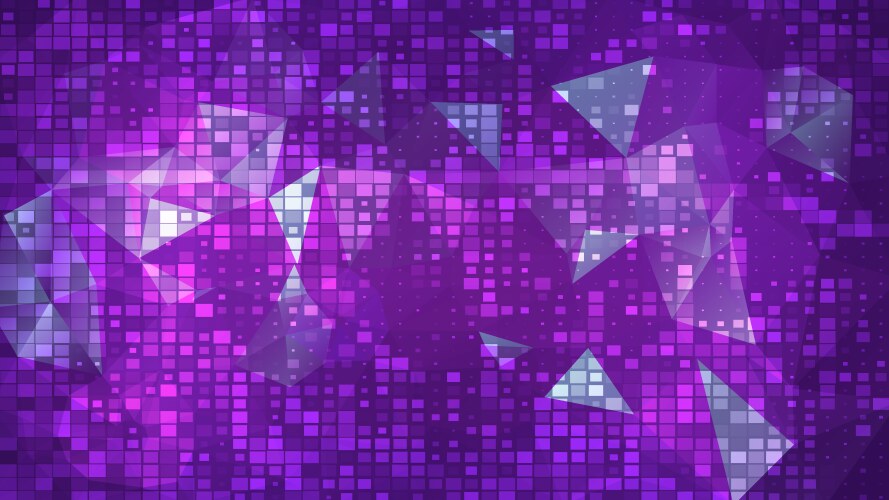 Black texture random pixel pattern square mosaic Vector Image