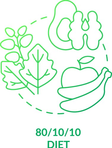 Healthy fats green gradient concept icon Vector Image