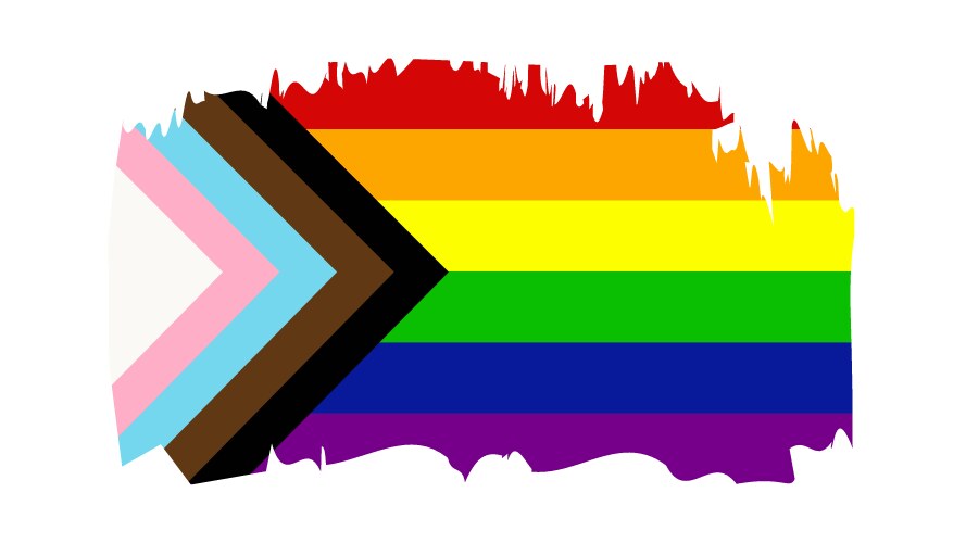 New lgbtq rights pride flag progressive Royalty Free Vector