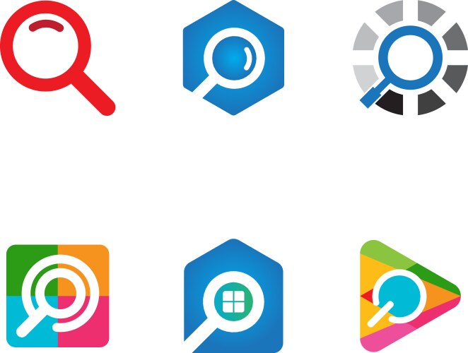 Search logo Royalty Free Vector Image - VectorStock