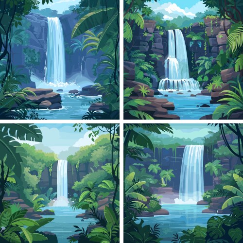 Waterfall Cartoon Vector Images (over 3,600)