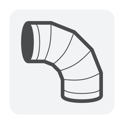 Air duct pipe Royalty Free Vector Image - VectorStock