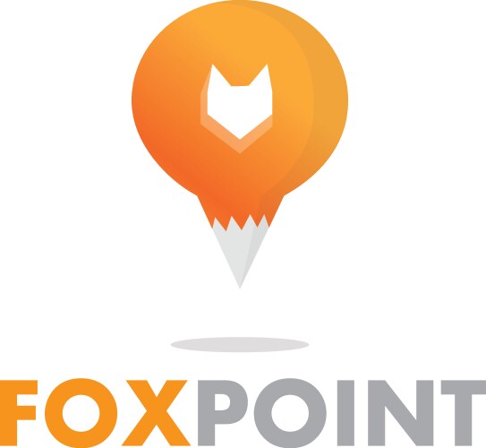 Map point location logo Royalty Free Vector Image