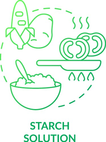 Starch icon Royalty Free Vector Image - VectorStock