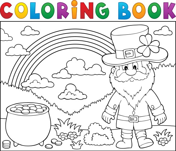 Coloring page on topic science Royalty Free Vector Image