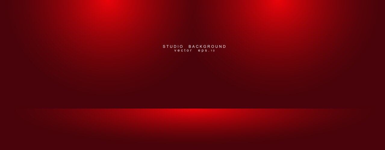 Empty red color studio room luxury background Vector Image