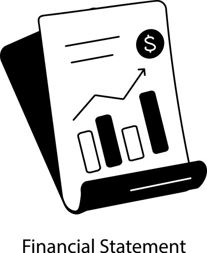 Bank statement Royalty Free Vector Image - VectorStock
