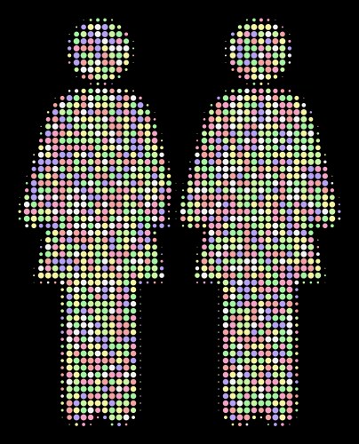 Group People Halftone Dots Vector Images (over 390)