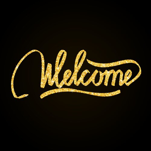 Welcome Gold Script Vector Images (over 220)