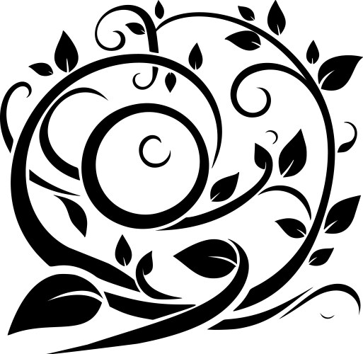 Floral swirl pattern Royalty Free Vector Image