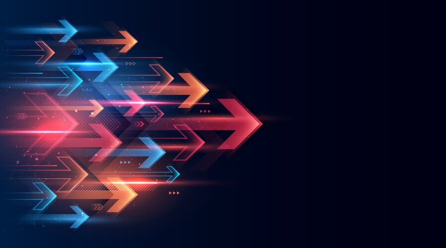 Modern abstract high-speed light effect Royalty Free Vector