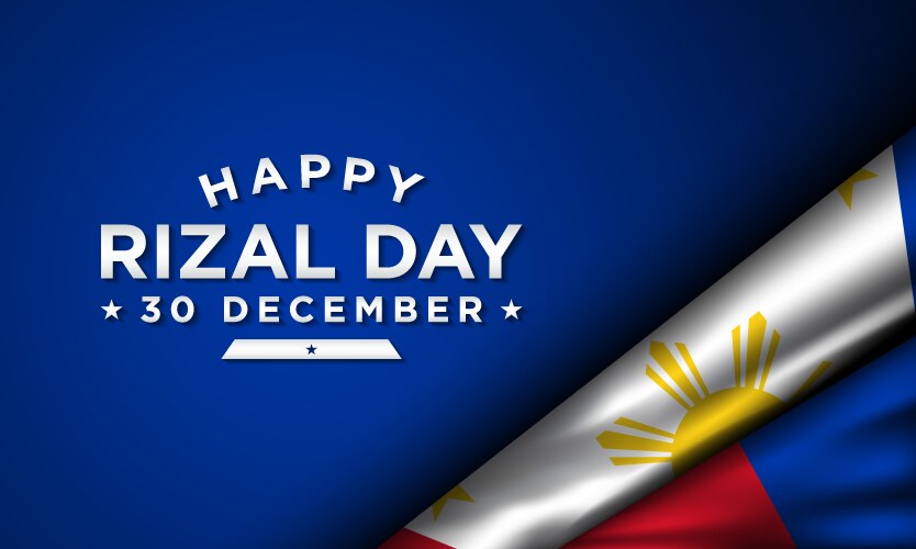 Rizal day background design Royalty Free Vector Image