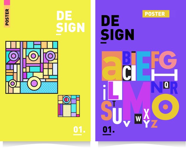 Cover and poster design template for magazine Vector Image