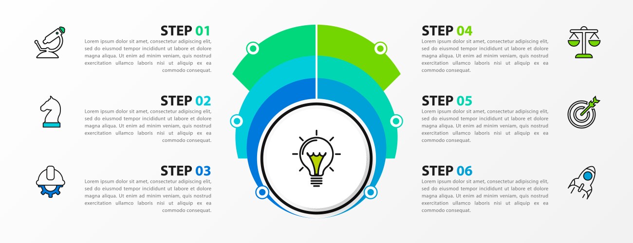Infographic design template creative concept Vector Image