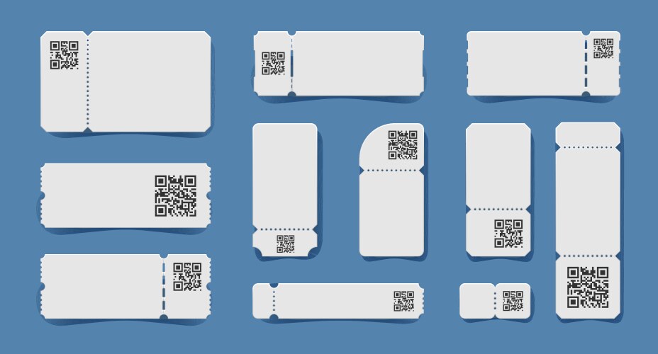 Qr Code Ticket Vector Images (over 1,400)