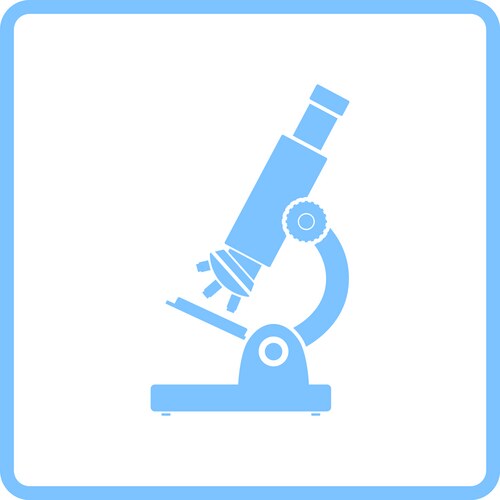 Microscope cute cartoon Royalty Free Vector Image