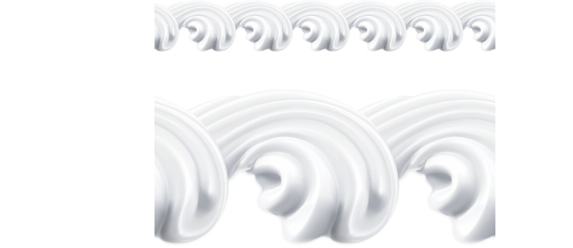 Whipped cream Royalty Free Vector Image - VectorStock