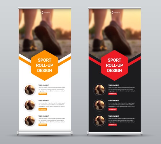 Roll Up Banner for Sports Vector Images (over 130)