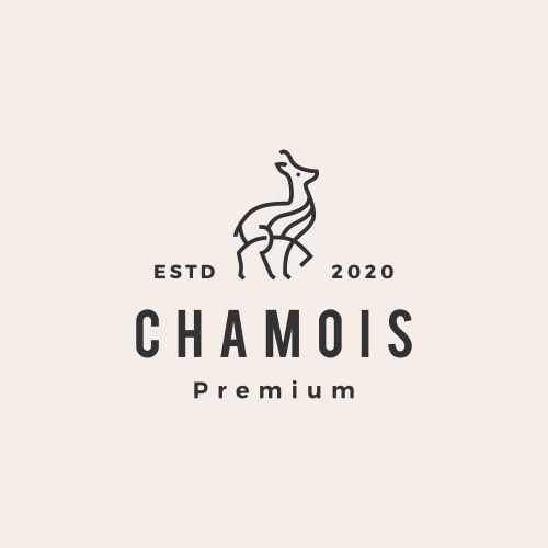 Chamois logo icon Royalty Free Vector Image - VectorStock
