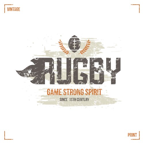 Varsity football college Royalty Free Vector Image