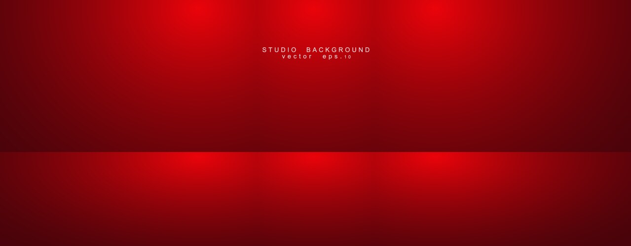 Empty red color studio room luxury background Vector Image