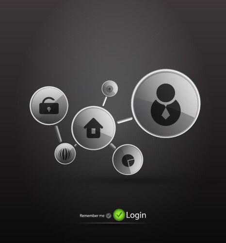 Login background Royalty Free Vector Image - VectorStock