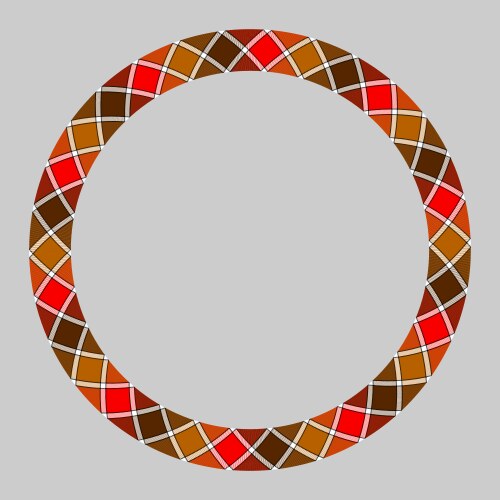 Circle borders and frames round border pattern Vector Image