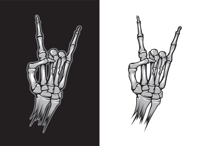 Skeleton Rock Hand Vector Images (over 2,800)