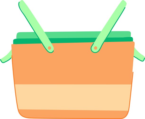 Summer cooler box cartoon Royalty Free Vector Image