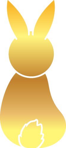 Easter Bunny Back Silhouette Vector Images (over 110)