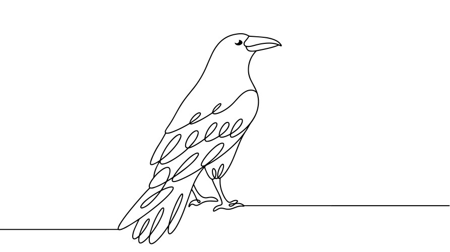 Crow Outline Vector Images (over 2,800)