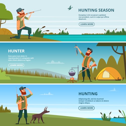 Hunter Cartoon Vector Images (over 27,000)