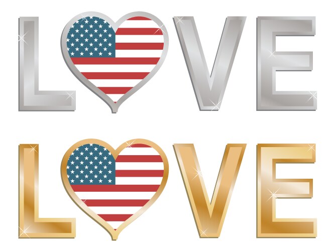 America love Royalty Free Vector Image - VectorStock