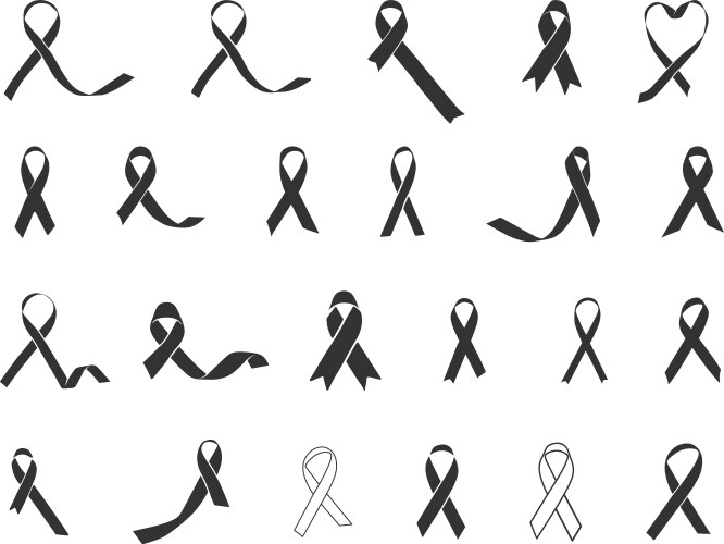 Stronger than cancer pink ribbon Royalty Free Vector Image