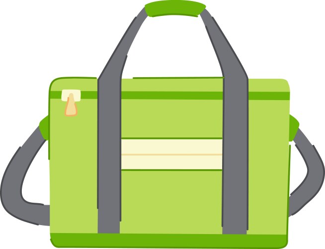 Plastic cooler box cartoon Royalty Free Vector Image