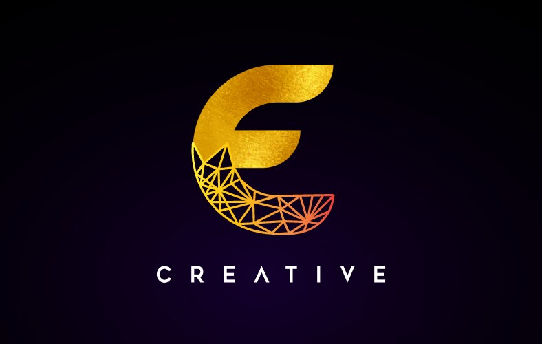 Tooth dental gold logo Royalty Free Vector Image