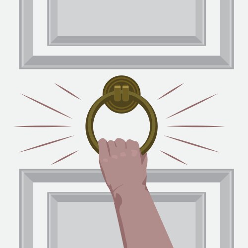 Hand Knocking on Door Vector Images (over 100)