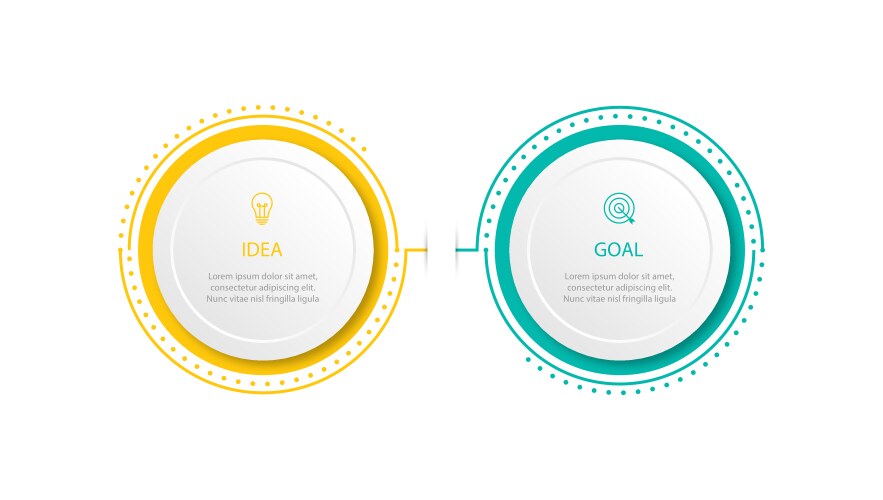Infographic label design template with icons Vector Image