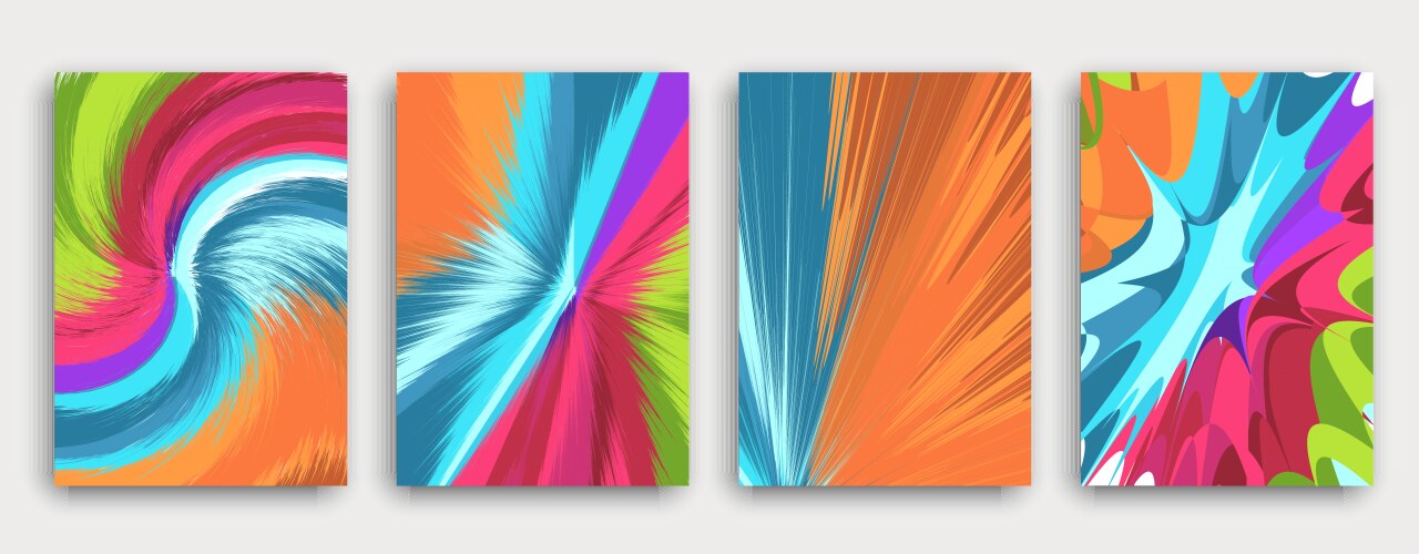 Multi-colored book cover page design creative Vector Image