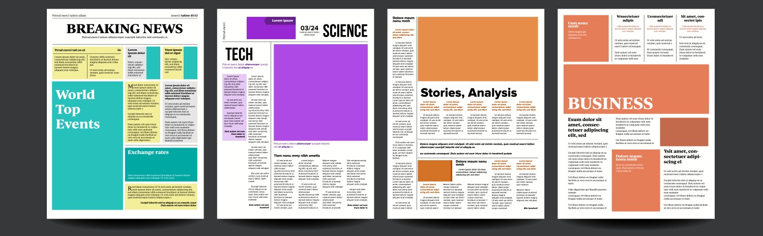 Blank Magazine Article Template