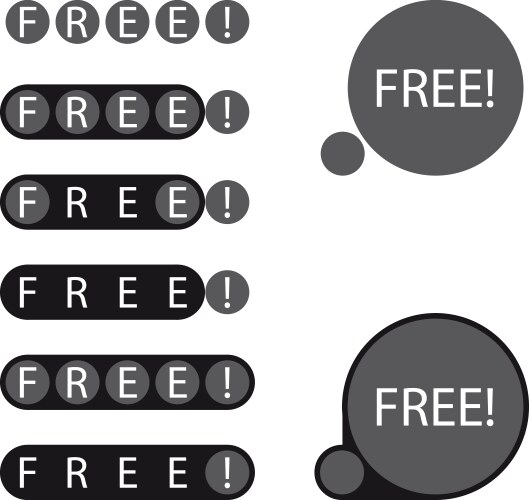 Cyberpunk decals set of stickers Royalty Free Vector Image