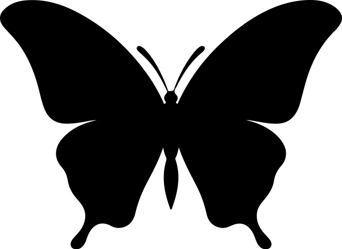 Butterfly silhouette Royalty Free Vector Image