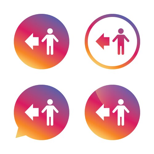 Pedestrian road icon human path Royalty Free Vector Image