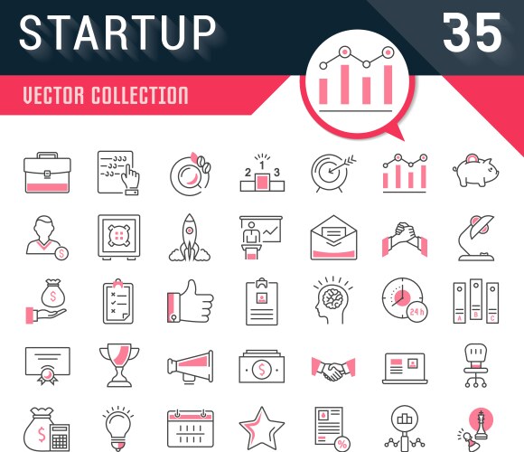 Recruitment solid icon set Royalty Free Vector Image