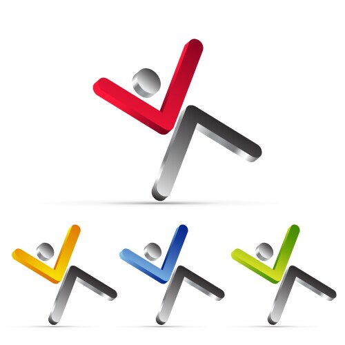 Posture and ergonomics correct alignment human Vector Image