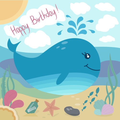 Birthday Dolphin Happy Vector Images (over 100)