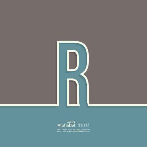 Letter of the alphabet Royalty Free Vector Image