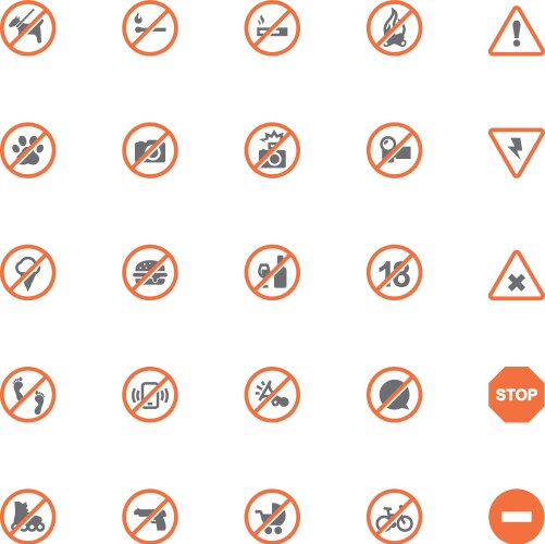 Prohibition Signs Vector Images (over 78,000)